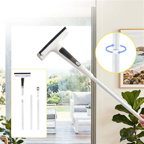 Giantz Window Cleaner Mirror Car Spray Scrub Squeegee 136cm Extendable