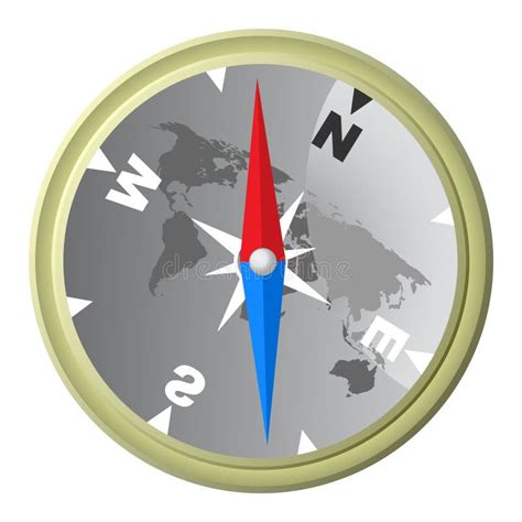 Compass Buttons Stock Vector Illustration Of Shadow 9333507