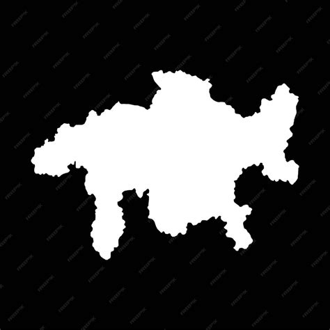 Grisons 지도 스위스 벡터 일러스트 레이 션의 광저우 프리미엄 벡터
