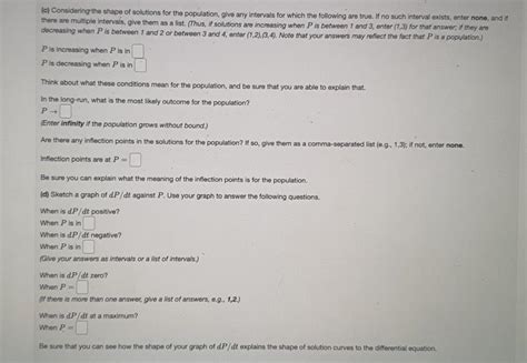 Solved Section 2 5 Population Dynamics Problem 1 1 Point
