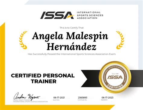 Issa Certified Personal Trainer Certification Pdf