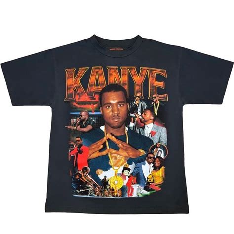 Kanye Wes Png Design Kanye West Bootleg T Shirt Png Vintage 90s T Shirt