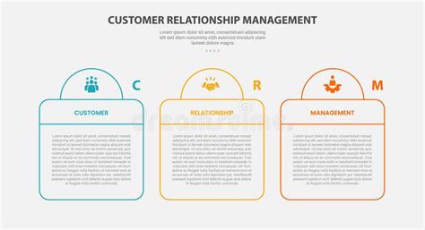 Crm Customer Relationship Management Infographic Outline Style With 3