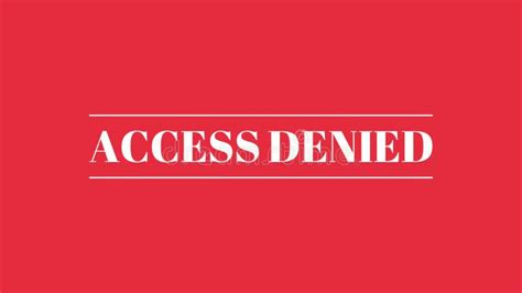 4k Footage Access Denied Text Message Animation Of A Communication
