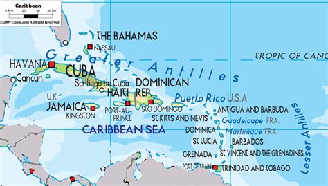 Caribbean South America Landforms