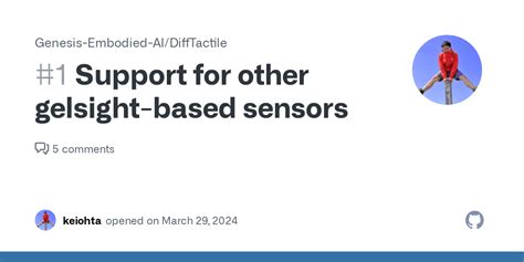 Support For Other Gelsight Based Sensors · Issue 1 · Genesis Embodied Aidifftactile · Github