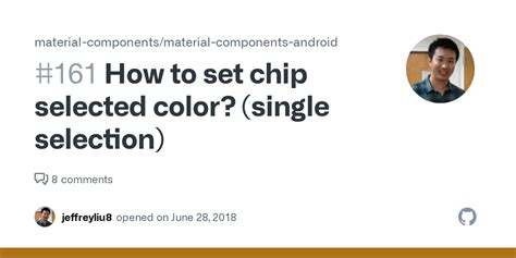 How To Set Chip Selected Color Single Selection Issue Material Components Material