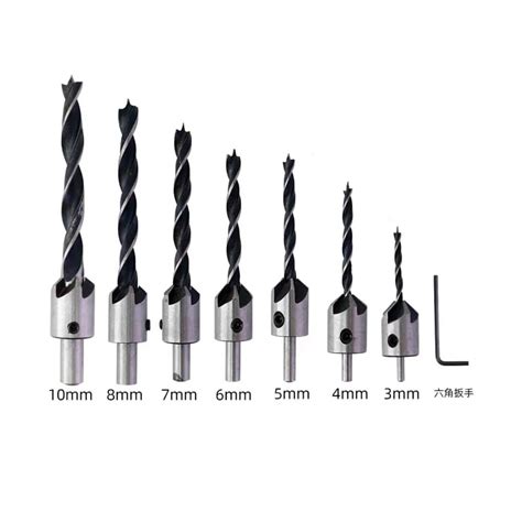 3 Point Countersink Drill Bits Set Weix