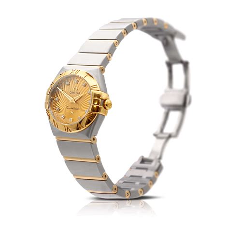 Omega Constellation 24mm Ladies Quartz Watch Diamond Dot Dial