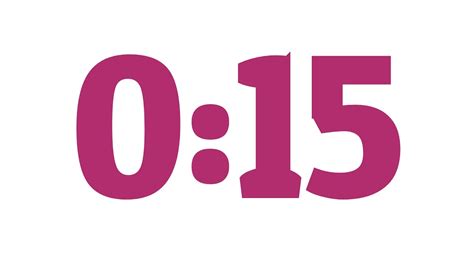 15 Second Countdown Timer With Alarm Youtube