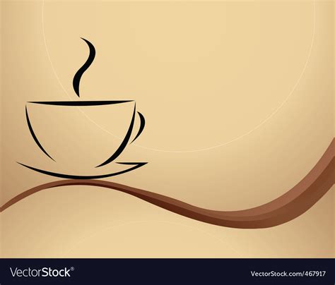 Coffee Background Royalty Free Vector Image Vectorstock