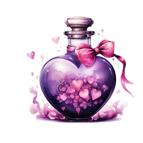 Watercolor Pastel Love Potion Clipart Magic Potions Love Png