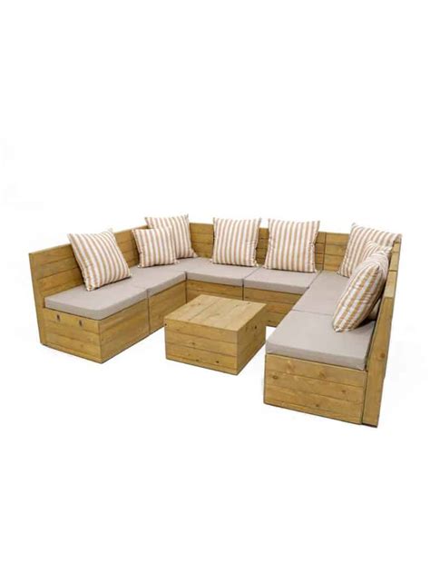 Rustic Modular Pallet Seating U Shape Eph Creative Event Prop Hire
