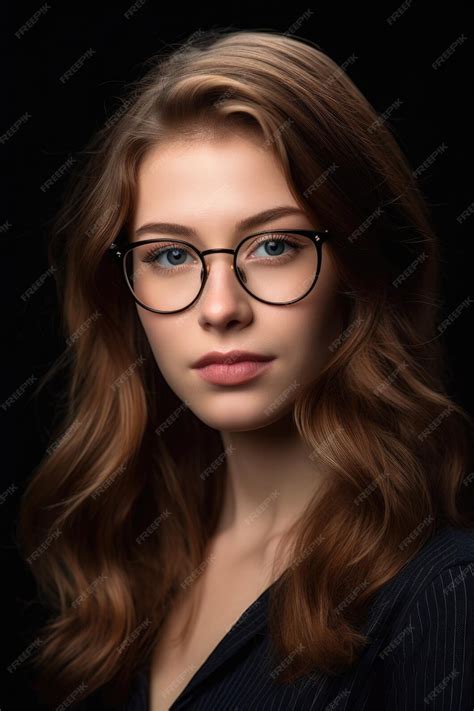Premium Photo Shot Of A Young Woman Wearing Some Glasses Against A