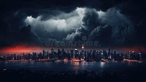 Surreal Clouds On Black Stock Illustration Illustration Of Generated 373058238