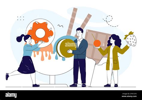 Macaroni Factory Stock Vector Images Alamy