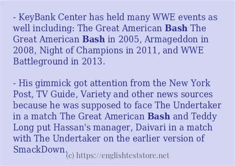 Bash Use In Sentences Englishteststore Blog