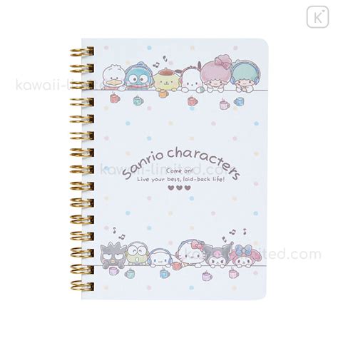 Japan Sanrio A6 Ring Notebook Sanrio Characters Kawaii Limited