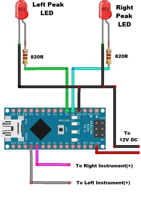 diy analog vu meter with arduino peak meter arduino maker pro