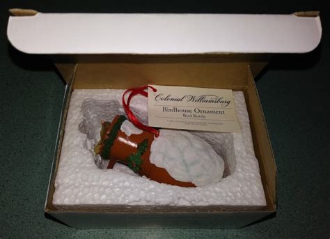 Colonial Williamsburg Bird Bottle Christmas Tree Ornament With Nesting