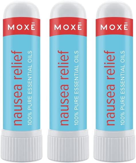 Moxe Nausea Nasal Inhaler Sticks All Natural Essential Oil
