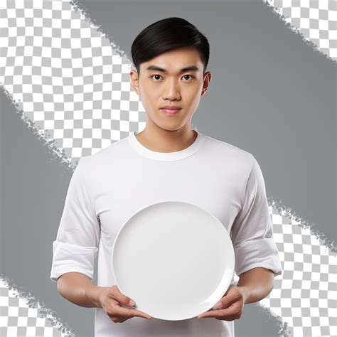 Premium Psd A Man Holding A Plate That Says E