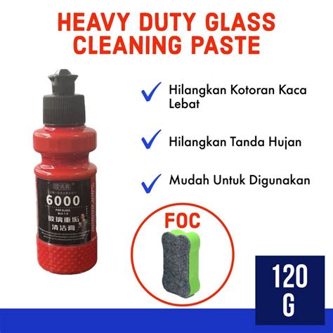 【100 Original】 Heavy Duty Glass Cleaning Paste Car Windscreen Oil Firm