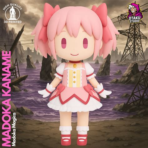 🎨 Chibi Madoka Kaname Puella Magi Madoka Magica Fan Art 3d Model・ Stl