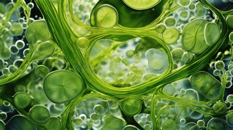 Green Microscope Plant Cell Stock Illustration Illustration Of Cell