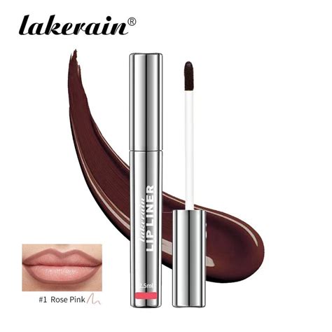 Lakerain Long Lasting Peel Off Matte Lip Liner Rose Pink 4 Counts Set