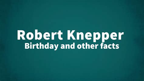 Robert Knepper Birthday And Other Facts