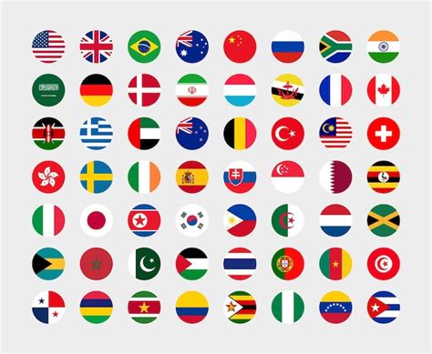 Flag Set Circle Images Free Download On Freepik