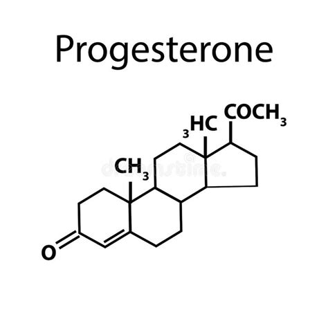 Molecular Structure Progesterone Stock Illustrations 419 Molecular