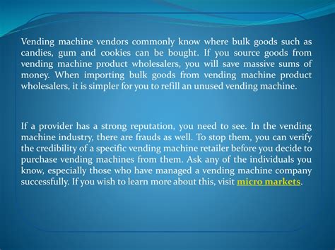 Ppt Vending Machines Powerpoint Presentation Free Download Id10171846