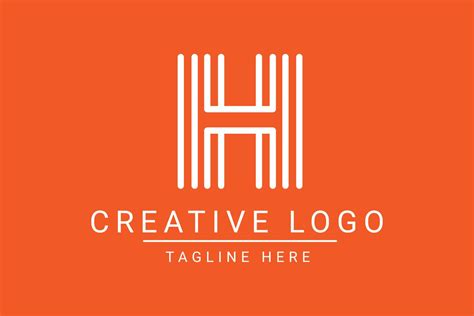Modern Creative Letter H Vector Logo Design Minimalist Flat Line Logo