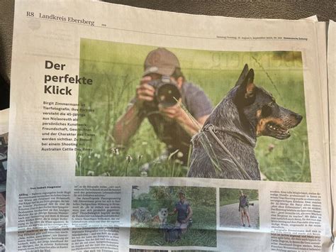Die Sz Hat Meine Arbeit Als Tierfotografin Mit Einem Großen Artikel