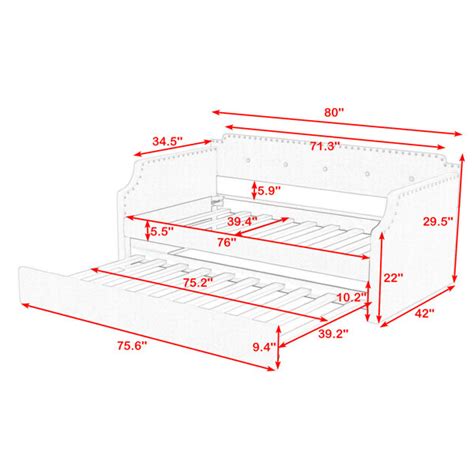 Latitude Run® Venancio Twin Size Upholstered Daybed With Twin Size
