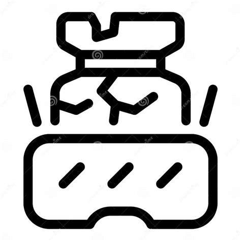 Vr Glasses Showing Exploding Rock For Virtual Movie Experience Stock