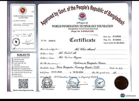 Sobur Ahmed On Linkedin Alhamdulillah Finally I Got Computer Certificate
