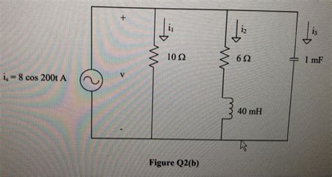 Solved B Determine The Time Domain Steady State Expression Chegg