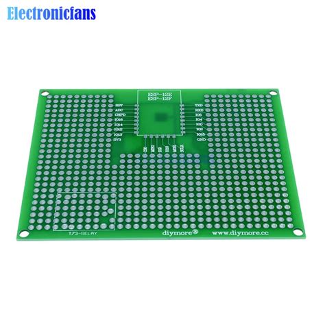 1Pcs 7x9CM Prototype PCB Breadboard For ESP8266 ESP 12E ESP 12F ESP32 ESP 32S REALY Double Side
