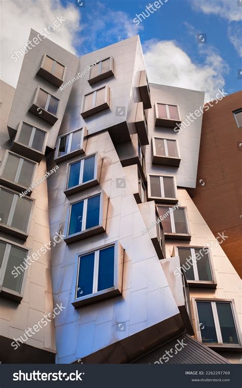 Example Deconstructivist Architecture Broken Disordered Metalclad Stock