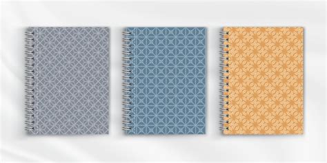 Set Of Geometric Pattern Notebook Cover Background Design 2935213 Vector Art At Vecteezy