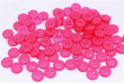 Pink Sewing Button