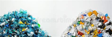Visual Comparison Of Plastic Waste Accumulation And Recycled Plastic