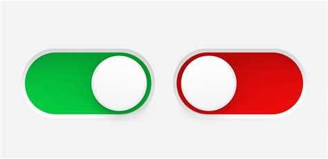 Interface Toggle Buttons Set On Off Switch 3d Element Idolated On White Background 50499887