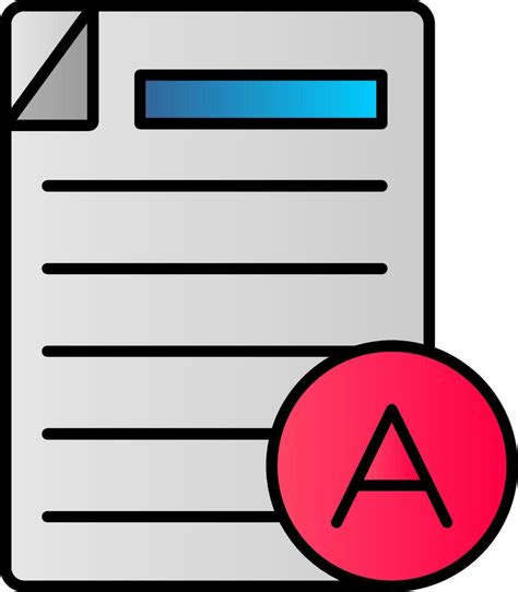 Grades Line Filled Gradient Icon 42177583 Vector Art At Vecteezy