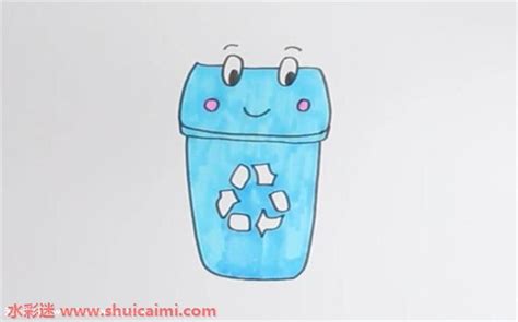 垃圾分类桶简笔画怎么画图片彩色 简笔画大全 儿童简笔画图片大全