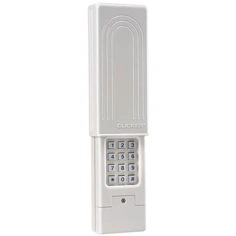 Chamberlain White Original Clicker Universal Wireless Keypad By