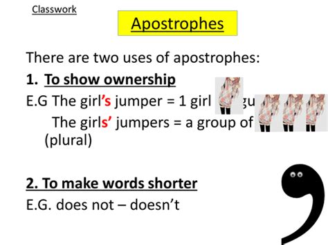 Apostrophes Of Possession And Contraction Powerpoint Worksheets Bonfire